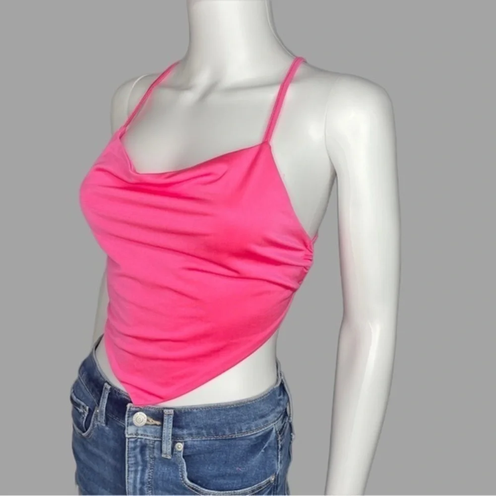 SHEIN | Tops | Shein Priv Draped Front Tie Backless Halter Top | Poshmark